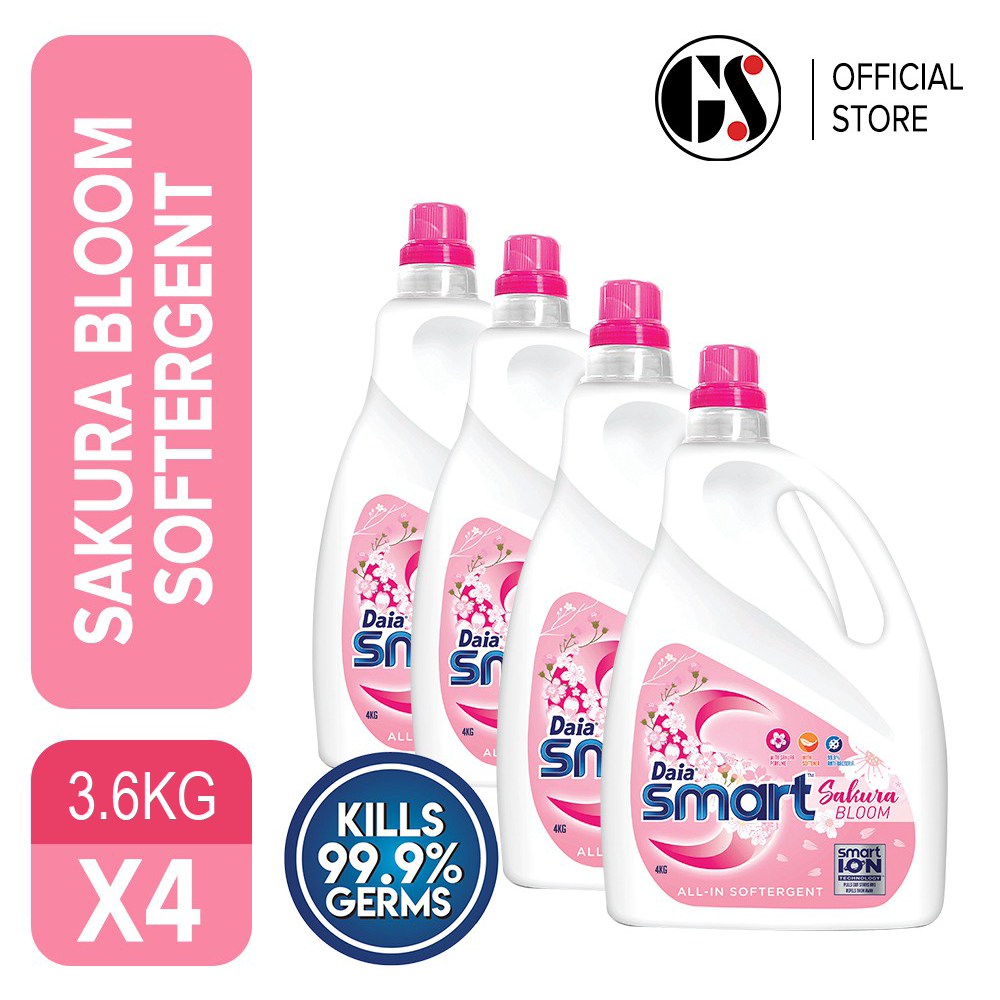 Daia Smart All-in Softergent Sakura Bloom 3.6kg x 4 [CTN] | Shopee ...