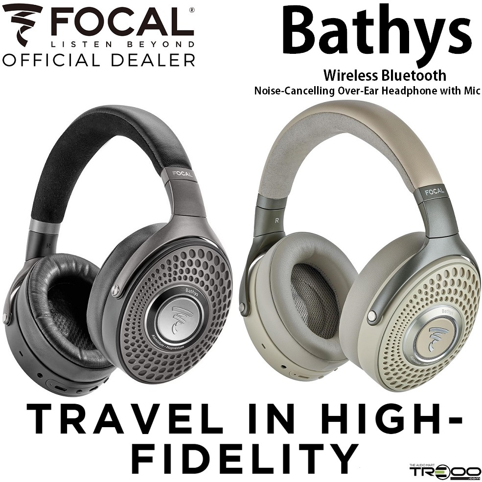 Focal Bathys Wireless Bluetooth Noise-Cancelling Over-Ear Headphone ...