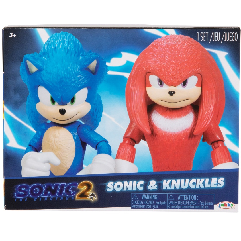 Sonic the Hedgehog Sonic 2 Movie 4-inch Action Figure 2 Pack - Sonic ...