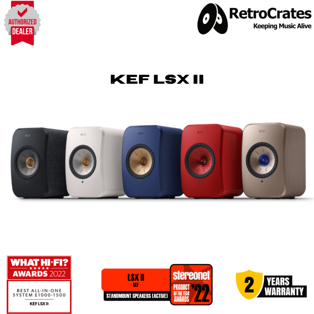 KEF – LSX II Wireless Bookshelf Speakers (Pair) | Shopee Singapore
