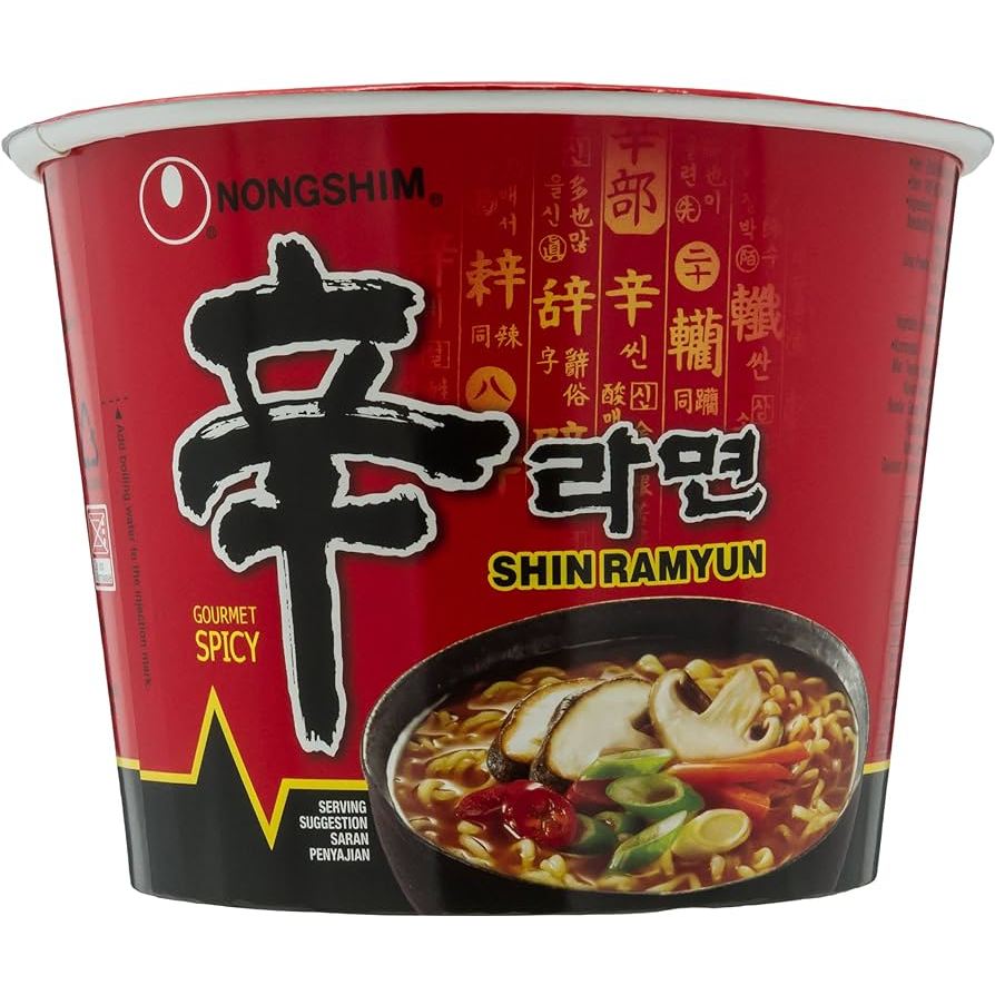Nongshim Spicy Mushroom Shin Ramyun Bowl 117g | Shopee Singapore