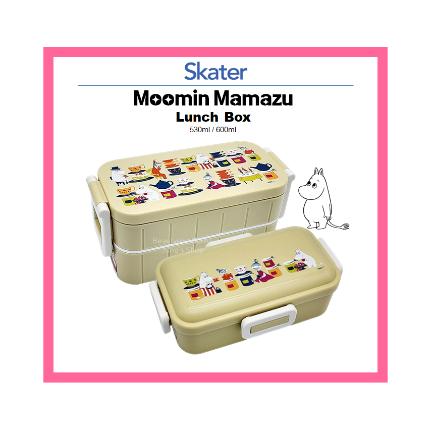 [SKATER] Moomin Mamazu Lunch Box (Bento) 1-Tier 530ml PFLB6AG / 2-Tier 600ml YZW3AG | Shopee ...