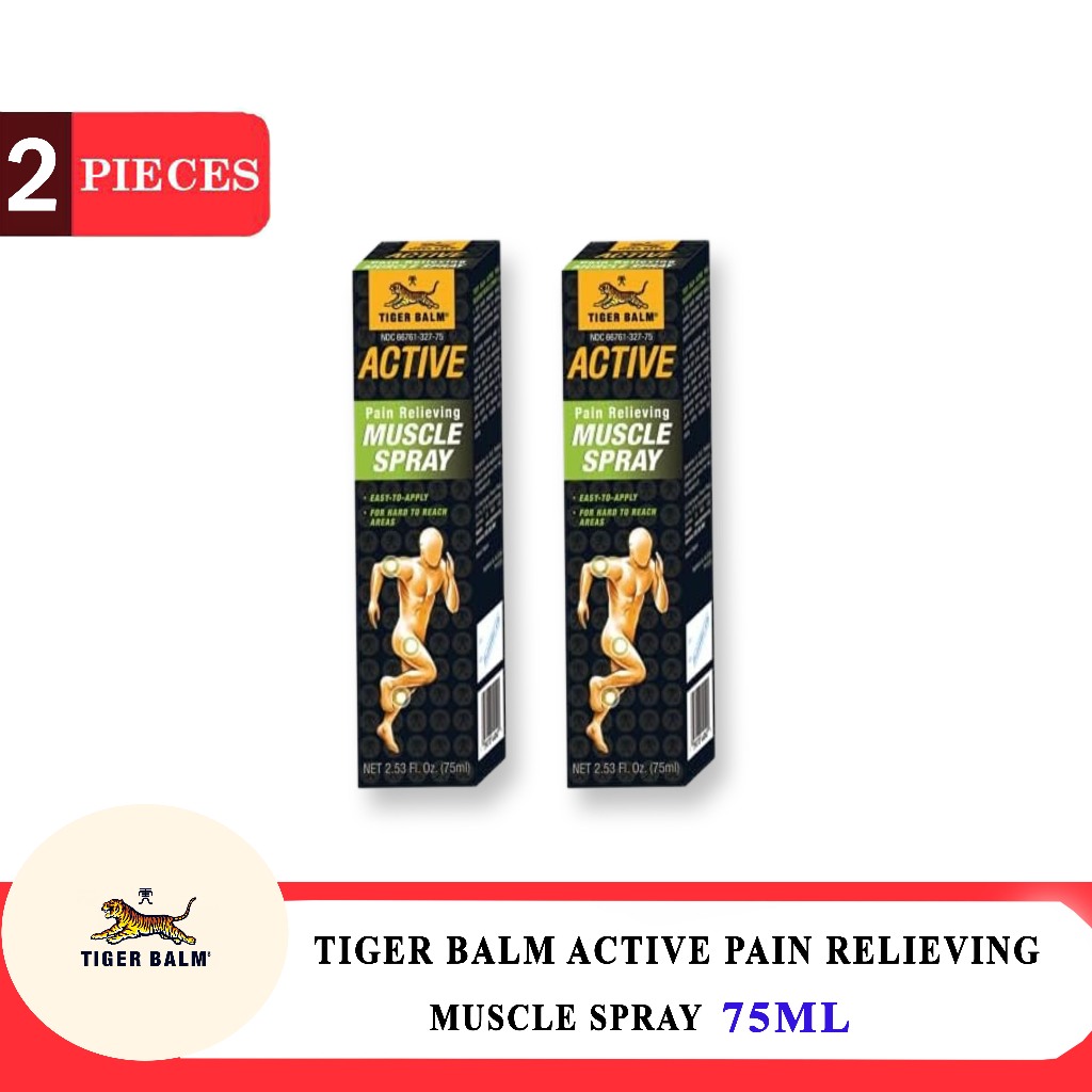 TIGER BALM Active Pain Relieving Muscle Spray 75ml | Shopee Singapore