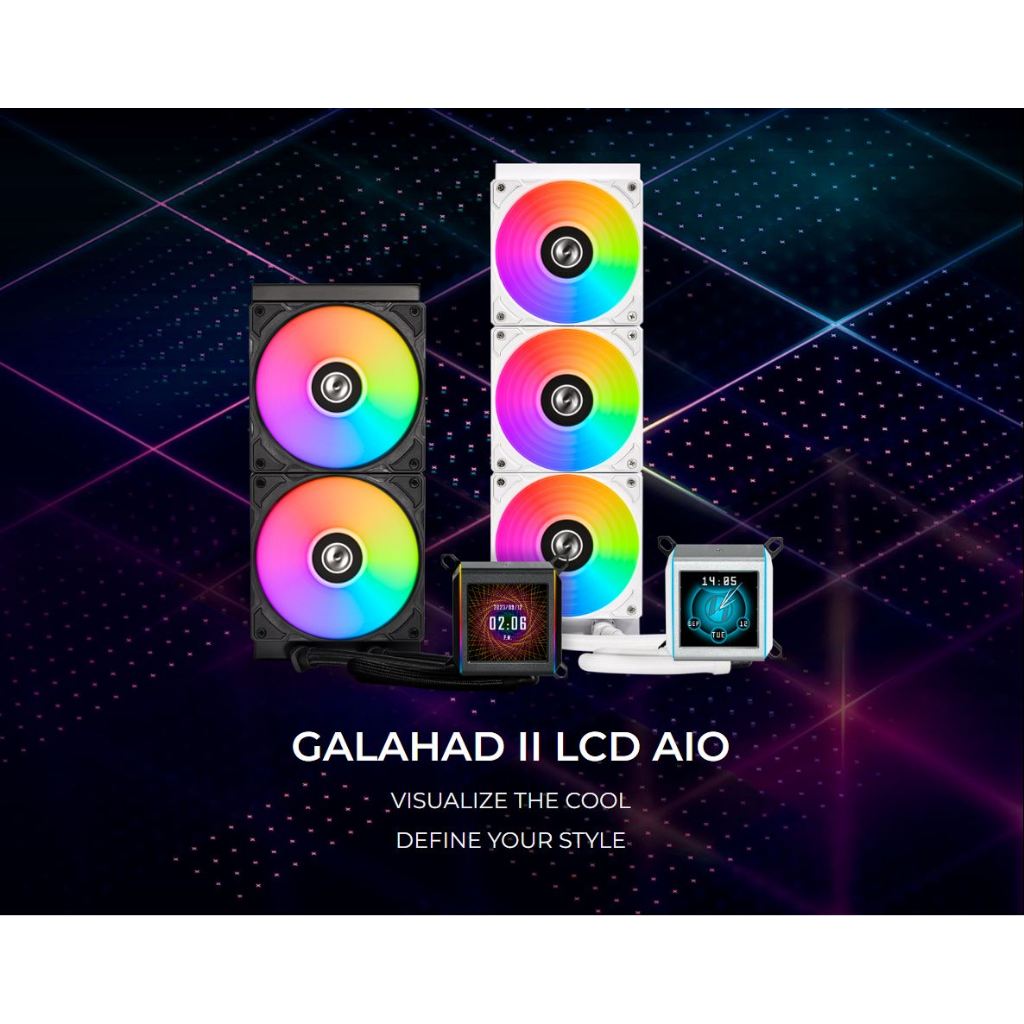 Lian Li Galahad II LCD 280 AIO (Black/White) | Shopee Singapore