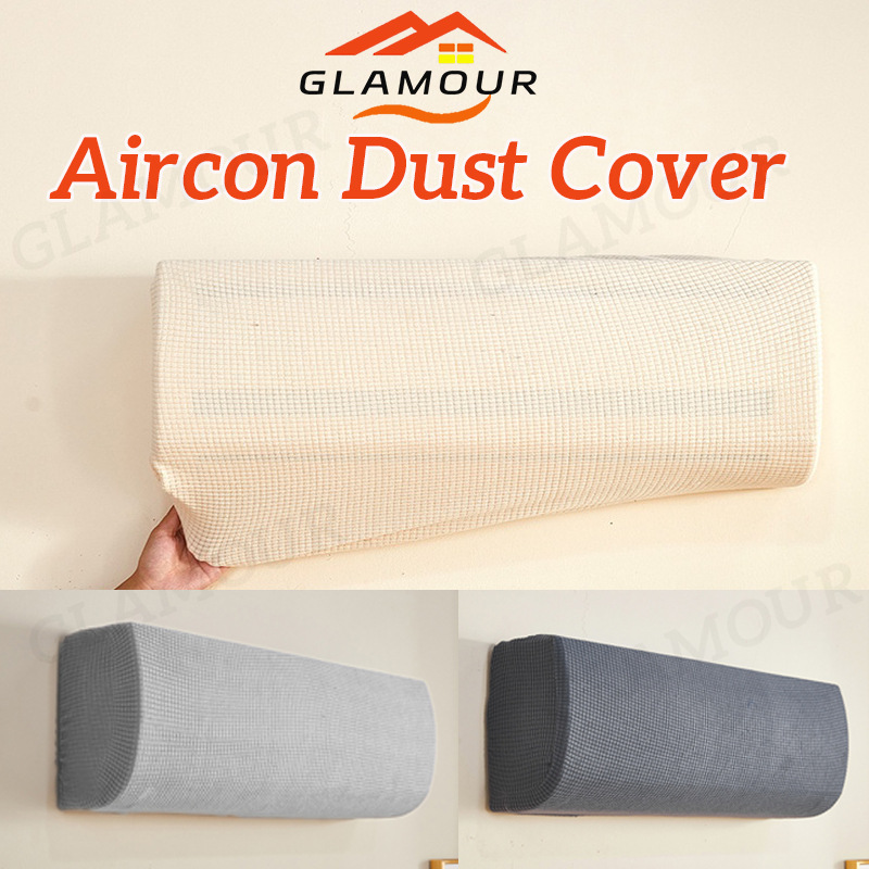 [SG] Air Conditioner Protective Dust Cover Elasticity Anti-dust Solid ...