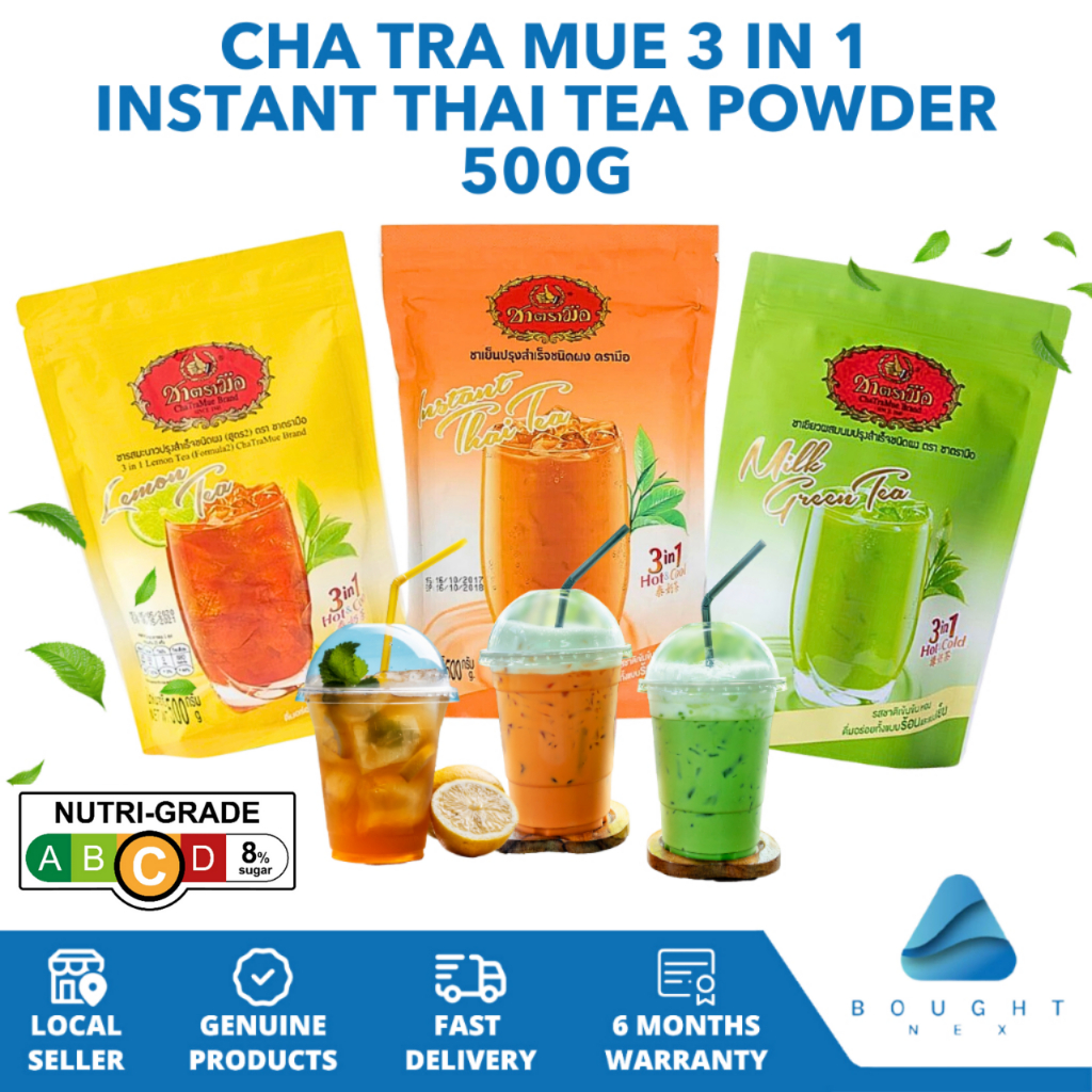 Cha Tra Mue Thai Tea - 3in1 Instant Powder, 500g Original Milk Tea | Shopee Singapore