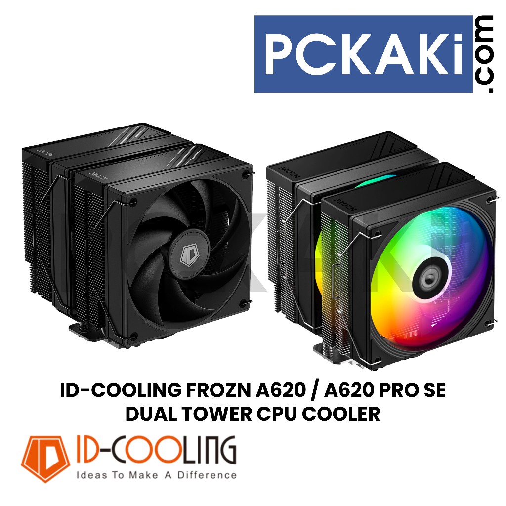 ID COOLING FROZN A620 BLACK / A620 PRO SE / ARGB DUAL TOWER CPU COOLER ...