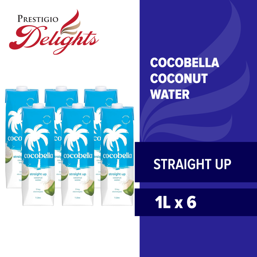 [Bundle of 6] COCOBELLA Coconut Water 1L| No.1 Brand in Aus | Pure ...