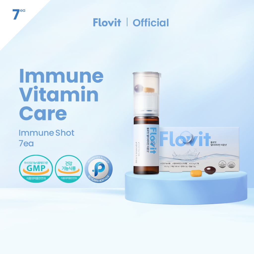 [FLOVIT] Multivitamin Immune Shot 7EA x 1 Box (21.9g x 7 Bottles ...