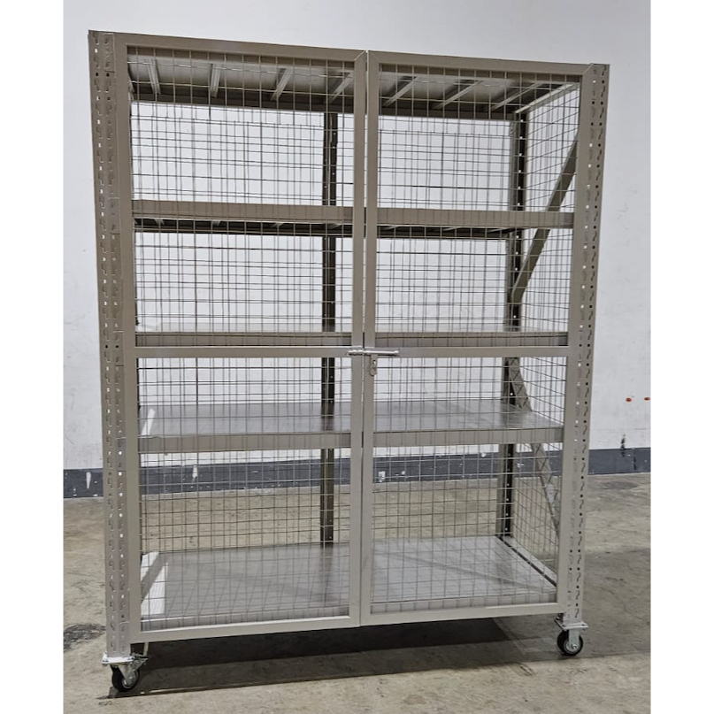 🇸🇬 Ready Stocks | Cage Up Boltless Storage Rack with Doors & Castor ...
