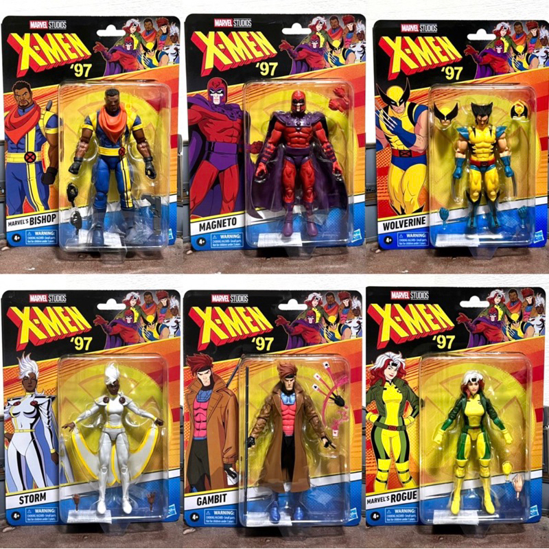 [Set of 6] Hasbro Marvel Legends X-men ‘97 Rogue, Gambit, Bishop, Magneto, Wolverine, Storm ...