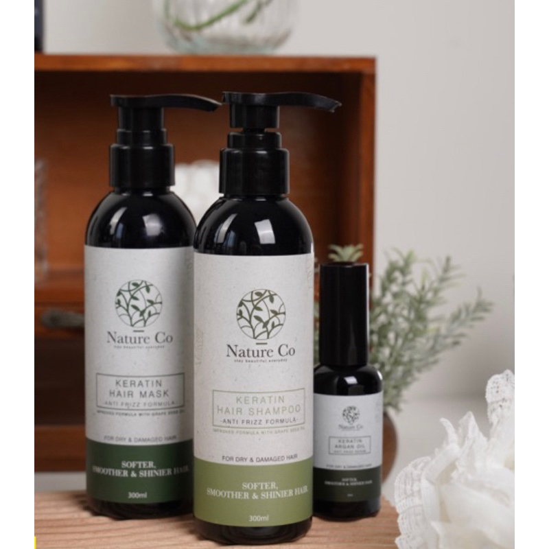 Nature Co Keratin Shampoo / Hair Mask / Purifying Shampoo / Anti Hair ...