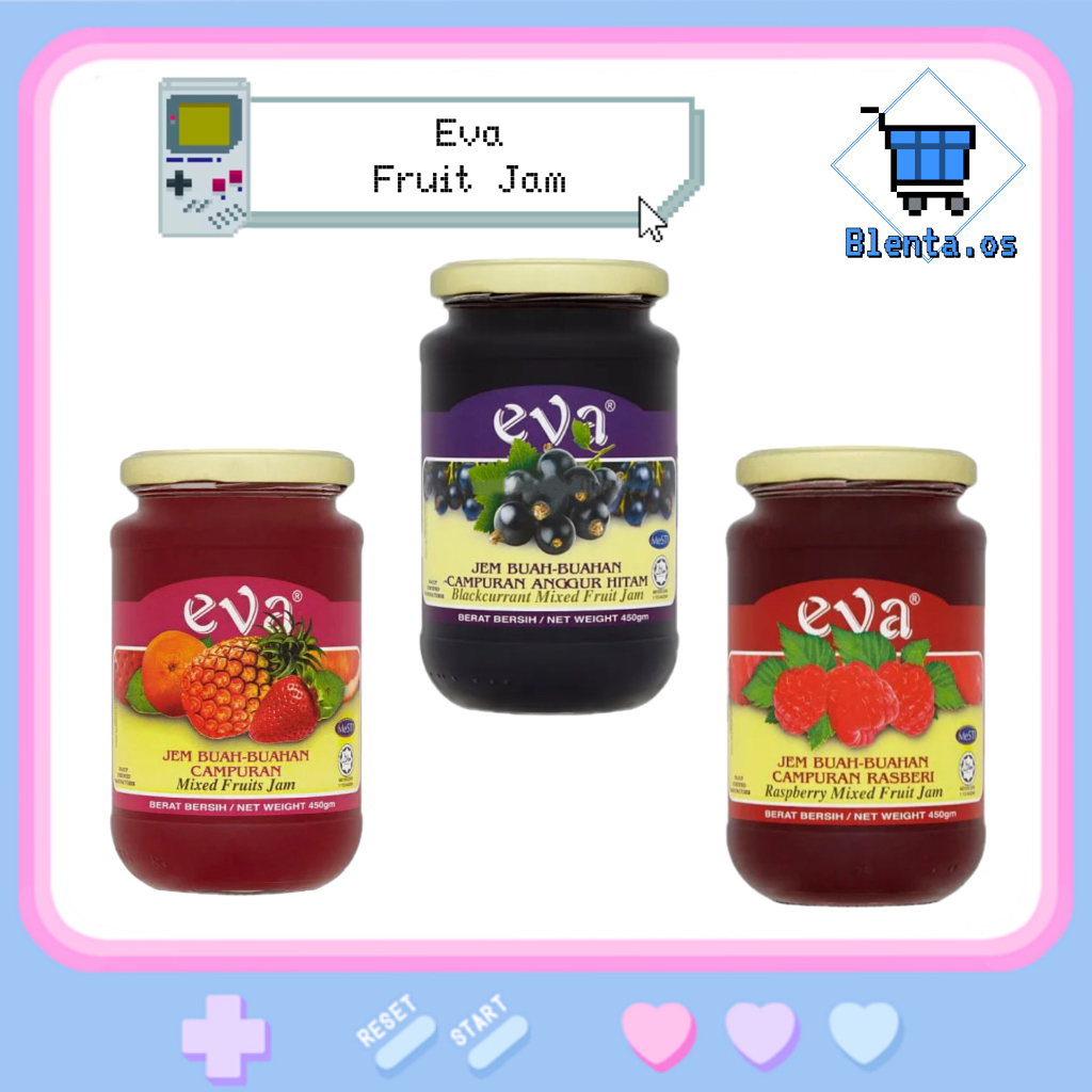 Eva Mixed Fruit Jam/Raspberry Jam/Blackcurrant Jam 450g🔥SG READY STOCK🔥 ...