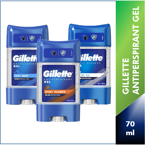 Gillette Antiperspirant Clear Gel / Body Deodorant, 70ml - 108g ...