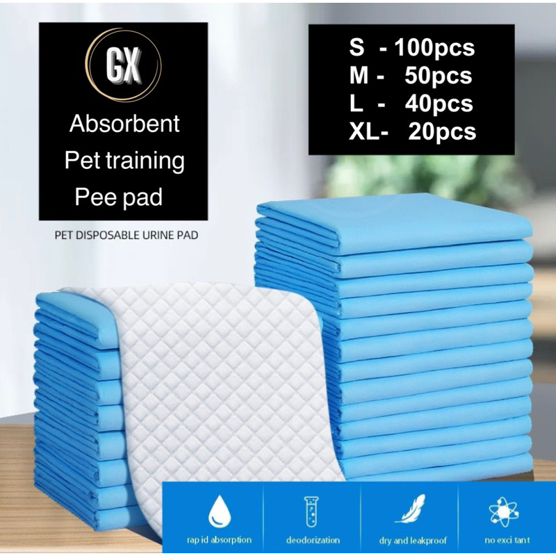 Absorbent Pet Training Pee Pads, Disposable Pee Pad Diaper for Dogs and ...