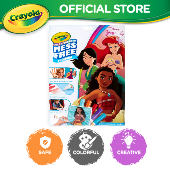 Crayola Disney Princess - Color Wonder Mess Free - Foldalope - 18 ...