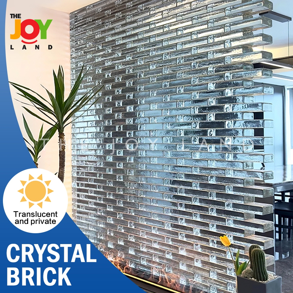 Solid Crystal Brick Wall Divider Partition Customized Renovation Home ...