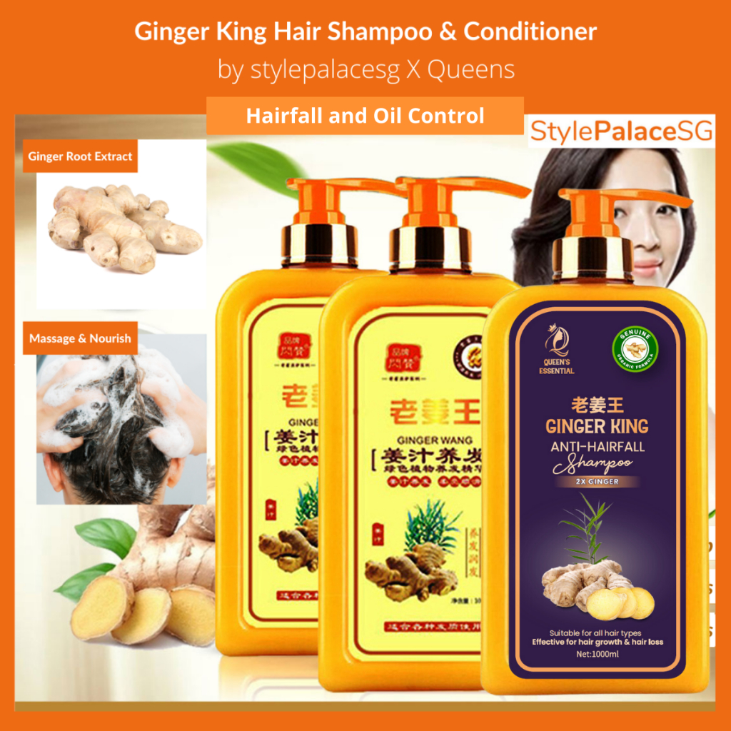 1000ml Ginger King Hair Shampoo Anti-Hair Loss Hair Growth Original ...