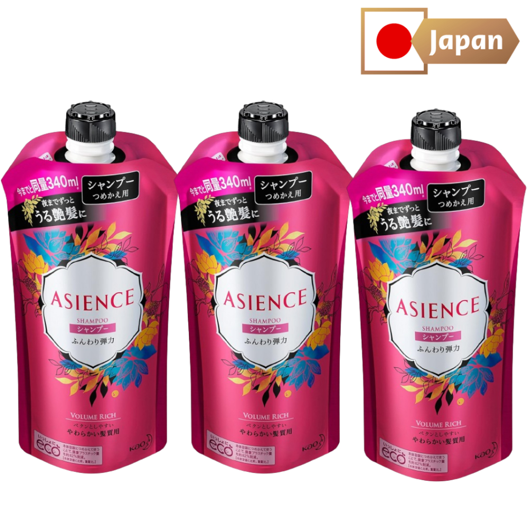 Kao Asience Moisturizing & Soft Elastic Shampoo & Conditioner Refill ...