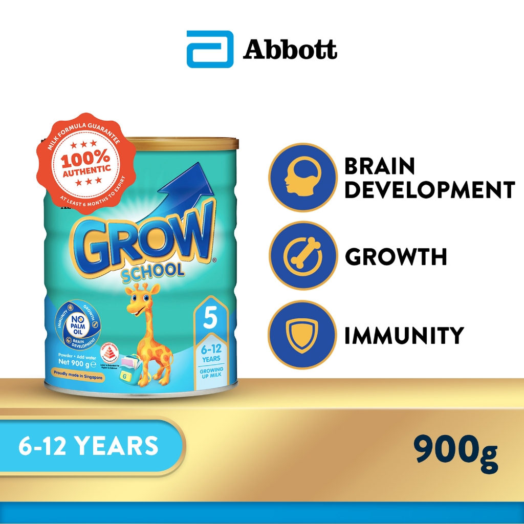 GROW Growing Up Milk for Kids - School Stage 5 (6 - 12 years) - 900g ...