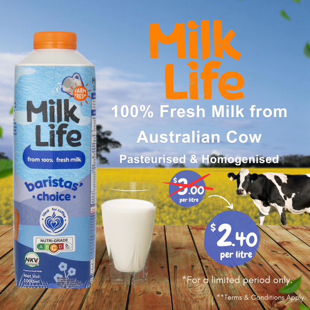 MilkLife Full Cream Fresh Milk - Barista Choice - Pasteurised ...