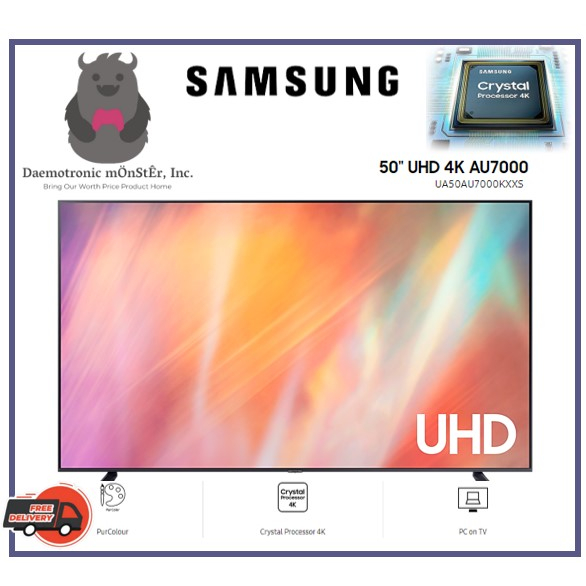 Samsung UA50AU7000KXXS 50" 4K UHD Smart TV AU7000 | FREE Digital ...