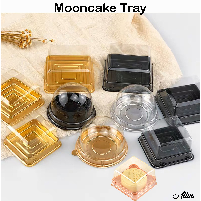 SG 50pcs Mooncake Tray Mooncake Box Mooncake Packaging Tray Container ...