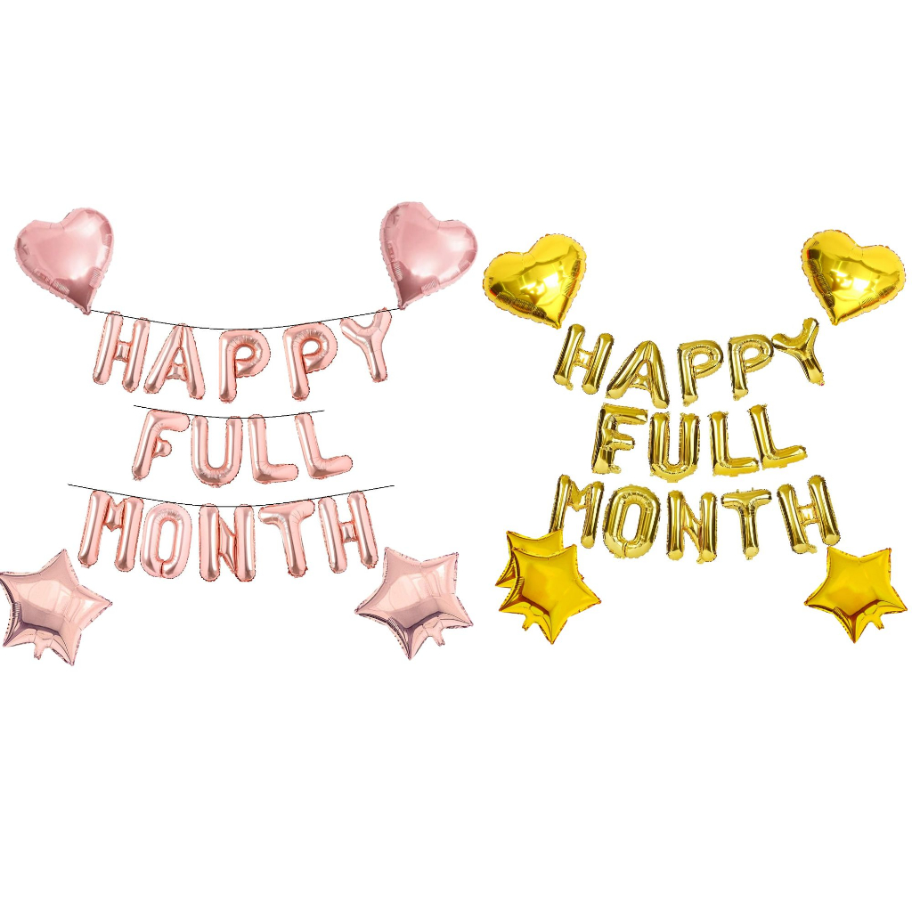 (SG SELLER) Full Month Decoration 30 Days Baby Girl Full Moon Party ...