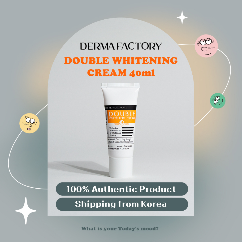 [Derma Factory] Double Whitening Cream 40ml | Korean Skin Calm ...