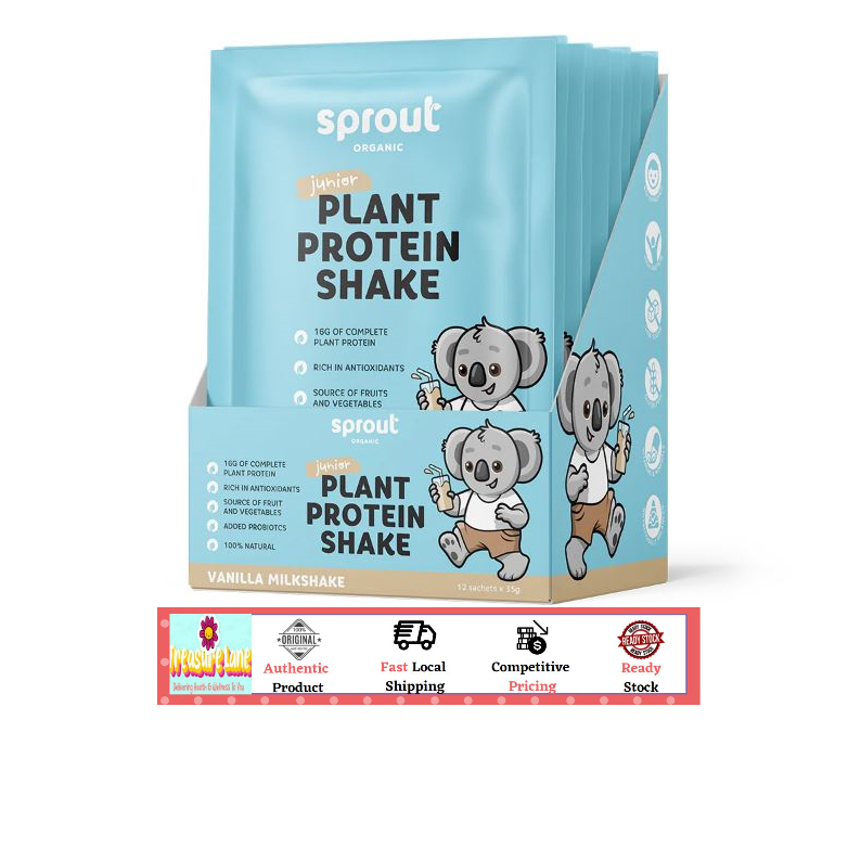 Sprout Organic Junior Organic Plant Protein Shake (12 x 35g Sachets ...