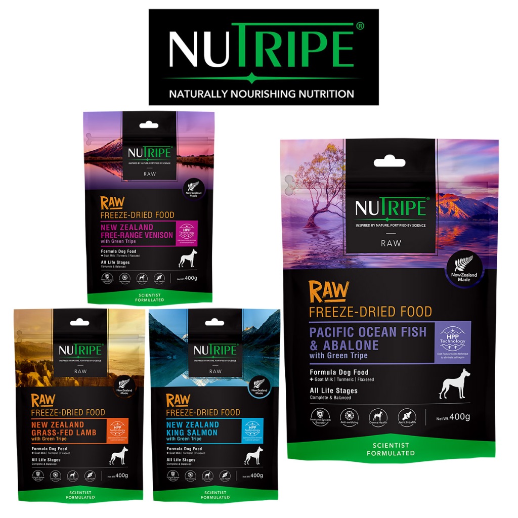 Nutripe - Raw Freeze Dried Food with Green Tripe for Dogs, 400g ...