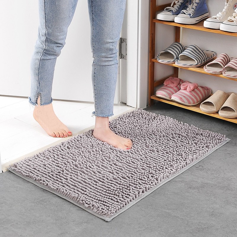 🔥SG Ready Stock🔥Non Slip Floor Mat Shaggy Chenille Bathmat For Bathroom ...