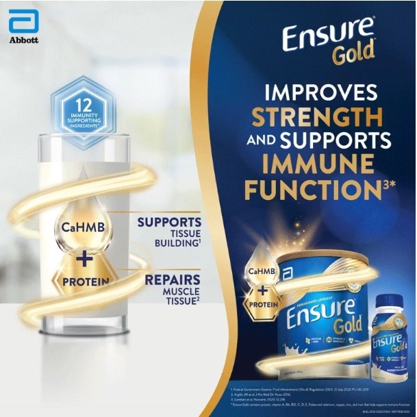 Ensure Gold Vanilla / Wheat / Coffee / Almond (800g) (Tin) | Shopee Singapore