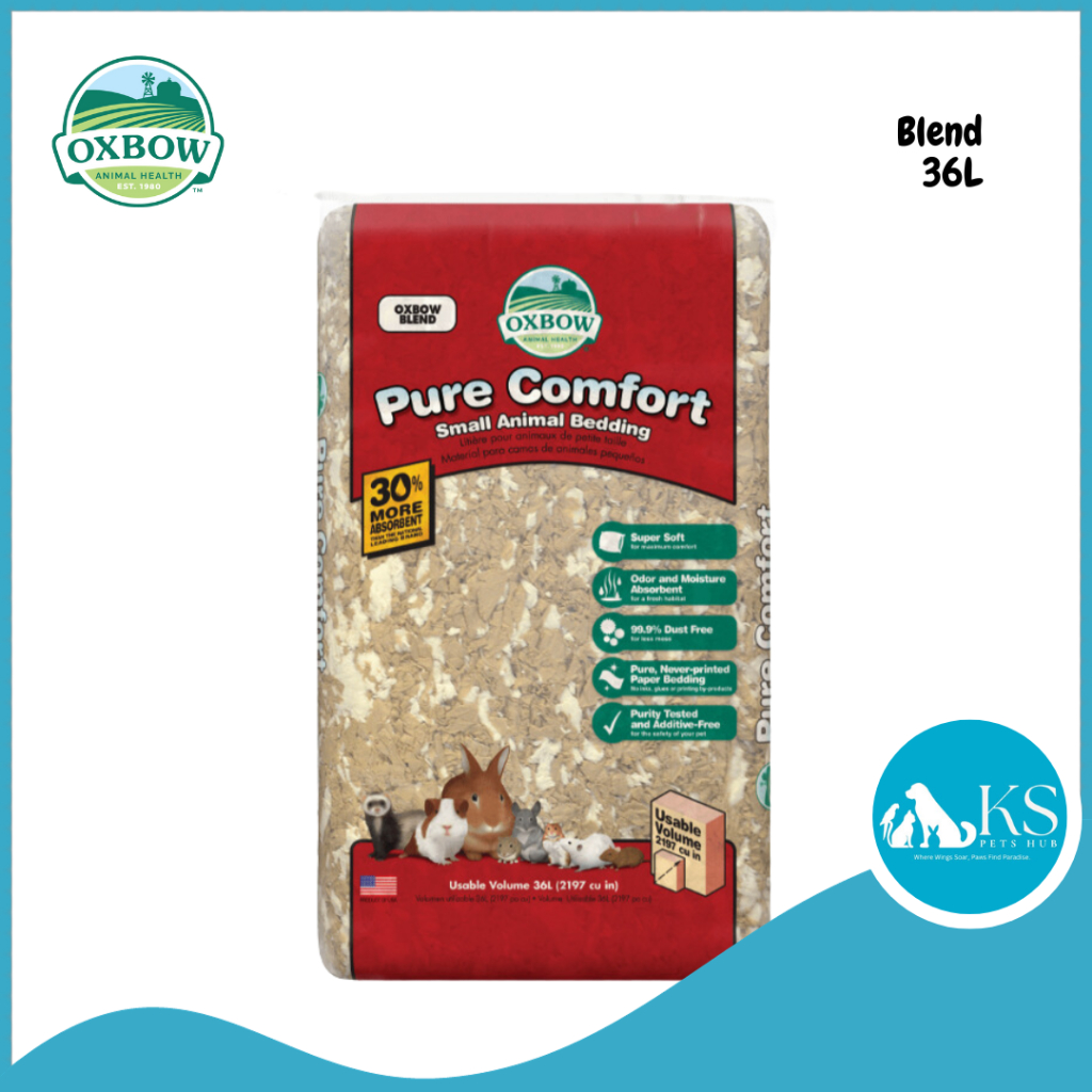 Oxbow Pure Comfort - Natural / White / Blend - Bedding Litter 28L 36L ...