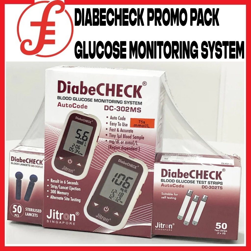DiabeCHECK DC-302MS Promo Pack \Contour Care Meter \Contourplusone ...
