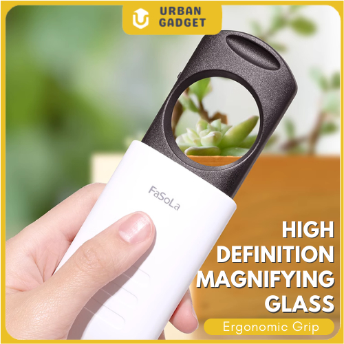 Handheld Mini Magnifying Glass Magnified 10 Times Folding Portable Pull ...