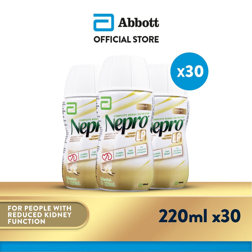 [Bundle of 30] Nepro LP: 1.8kcal/ml Lower Protein Nutrition For People ...