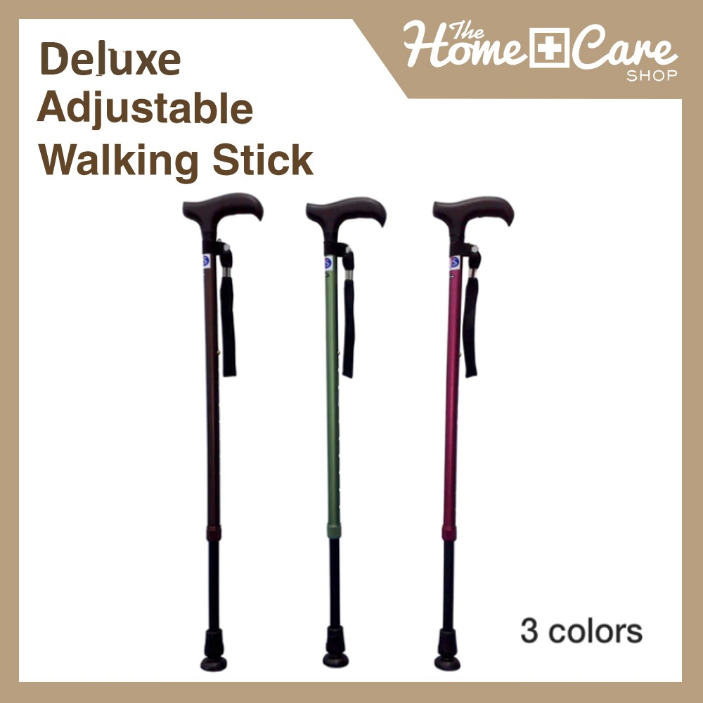 Deluxe Adjustable Walking Stick (3 Colors Available) | Shopee Singapore