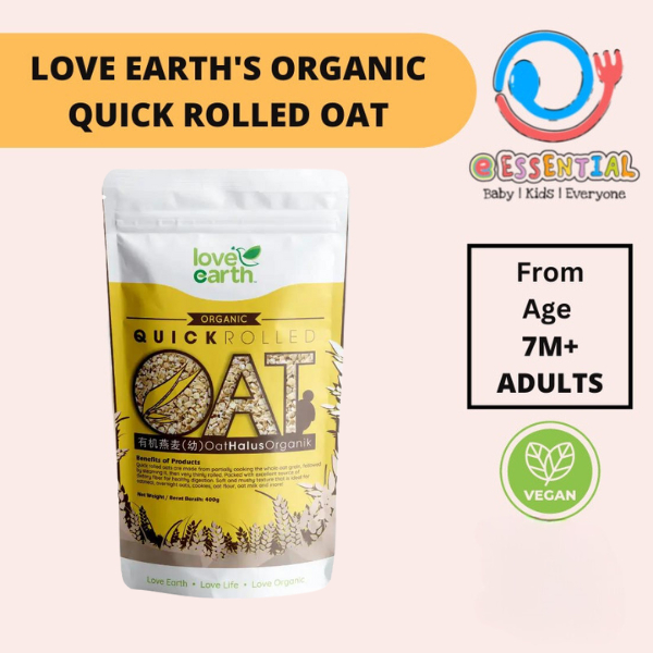 LOVE EARTH - ORGANIC QUICK ROLLED OAT / LOW CARB / KETO | Shopee Singapore