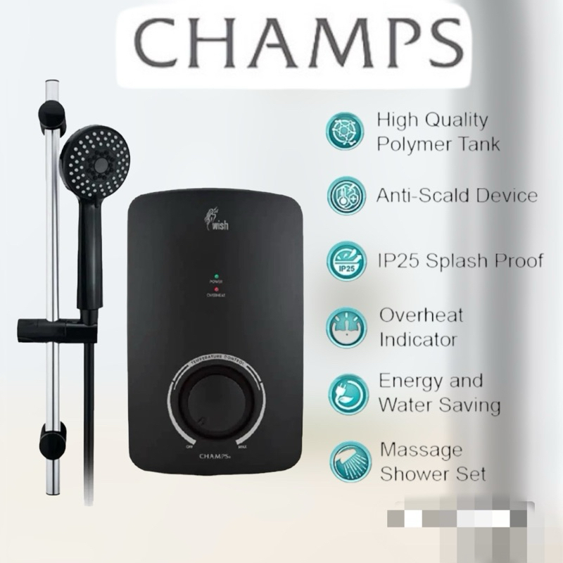 Champs Instant Water Heater [WISH] | Shopee Singapore