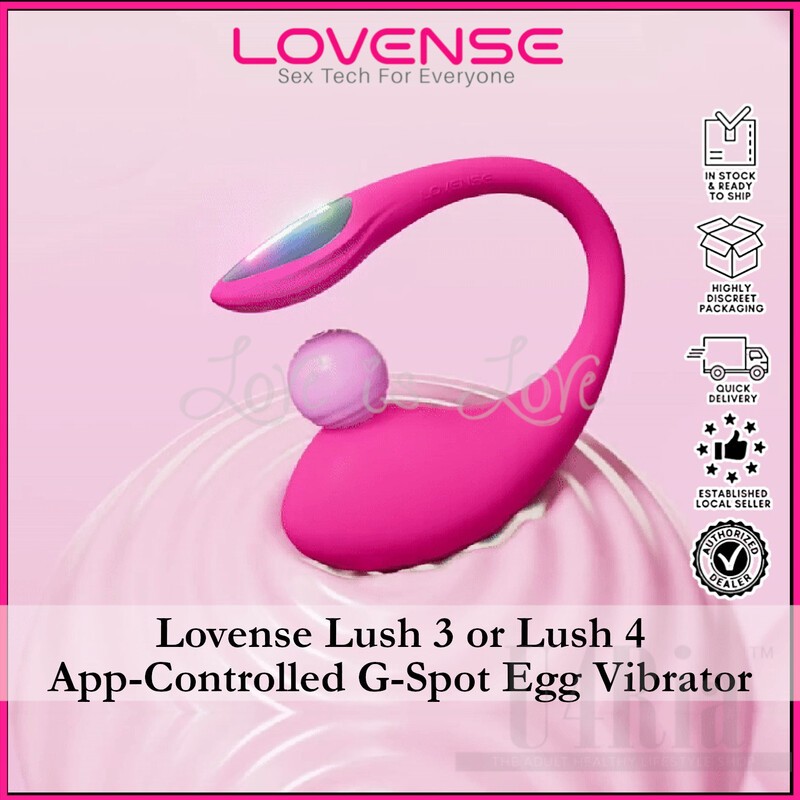 Lovense Lush 3 or Lush 4 App-Controlled G-Spot Egg Vibrator (Beware of Imitations) (Authorized ...