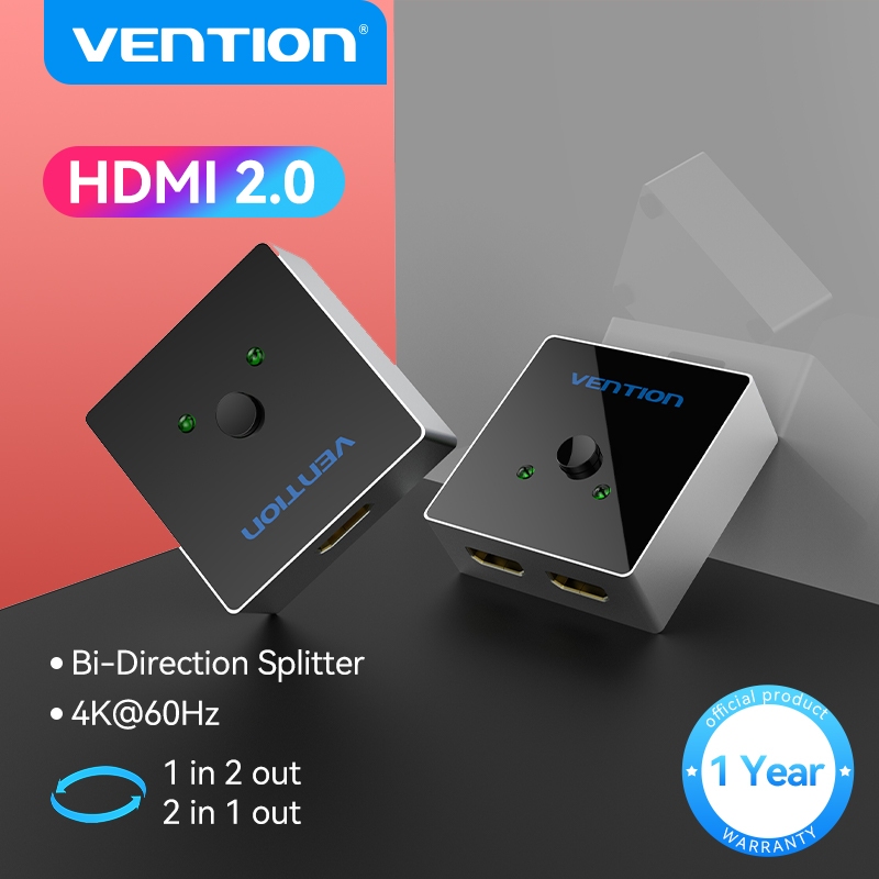 Vention HDMI Splitter Adapter Original 4K 2.0 HDMI Bi-Direction Switch ...
