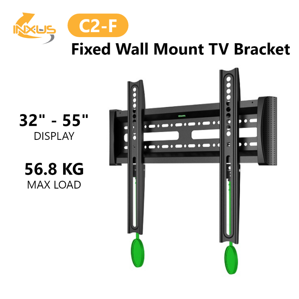 INXUS C2-F Fixed TV Mounting Bracket / Size 32" - 65" TV Bracket / Wall ...