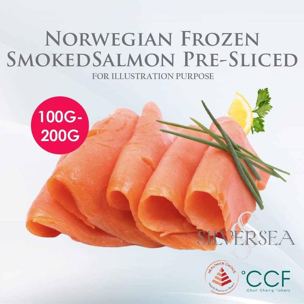 Norwegian Frozen Smoked Salmon Pre-Sliced 100G - 200G | Shopee Singapore