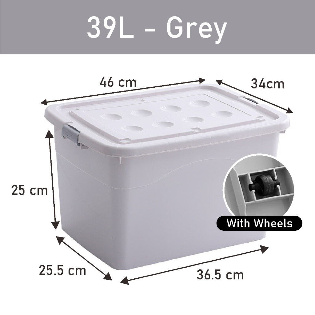 🇸🇬Koala Home🔥Storage Box / Plastic Stackable Container Large Capacity ...