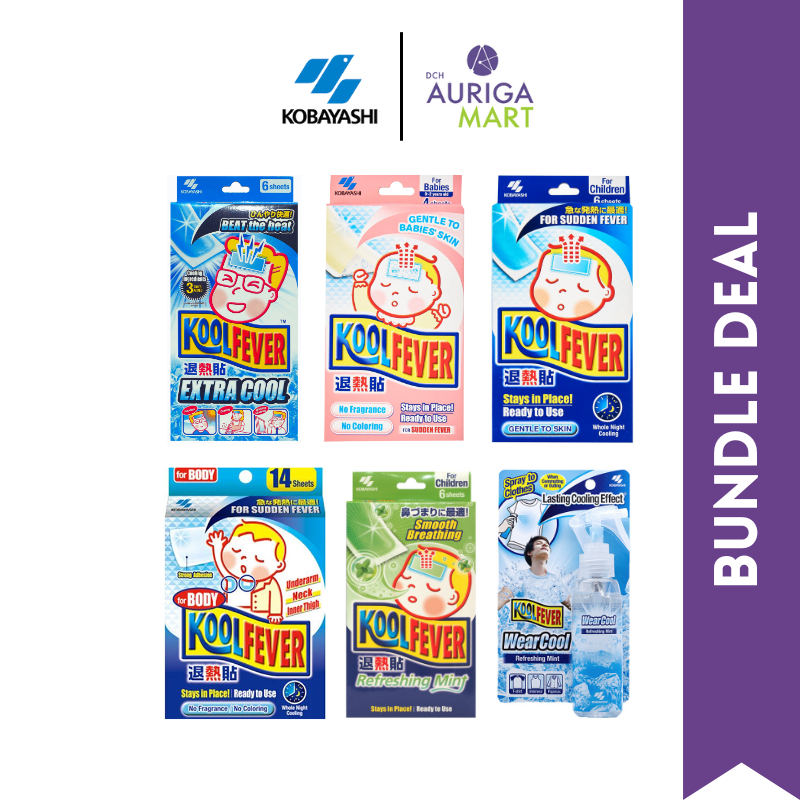 [Bundle Deal] Koolfever Cooling Gel Sheet [6 Types] [Baby to Adult ...