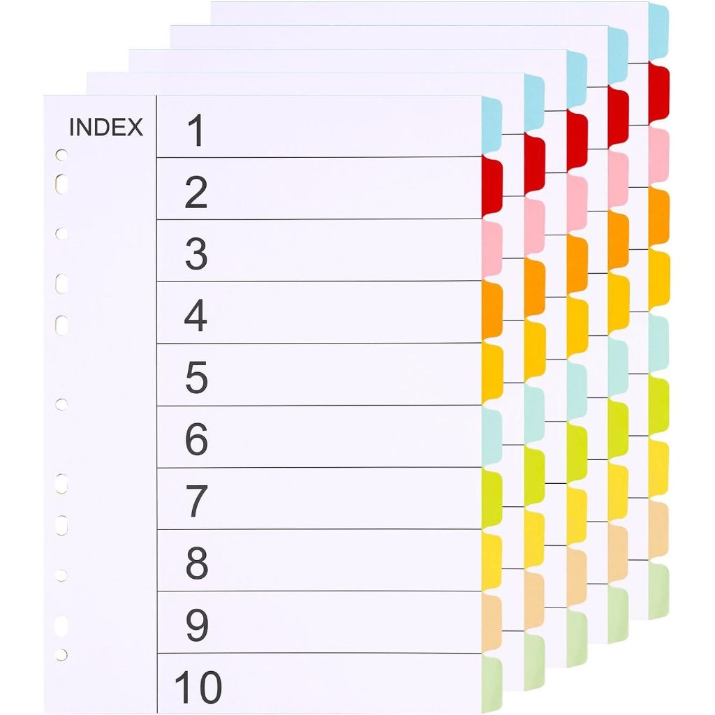 Divider Paper Type 5 Colors/ 10 Colors/ 12 Colors (Index Divider ...