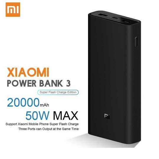 Xiaomi Powerbank 50W Powerbank PB200SZM 20000mAh Laptop Chargeable USB ...
