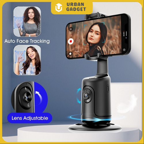 360° Auto Rotate Face Tracking Gimbal Camera Stabilizer Phone Holder Gadget P01 Smart AI Selfie ...