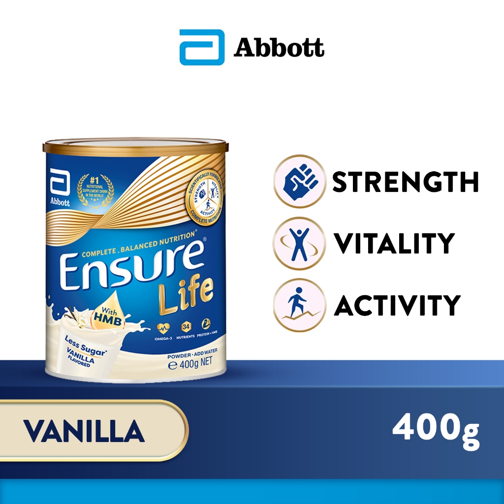 Ensure Life with HMB Adult Nutrition - Vanilla 400g | Shopee Singapore